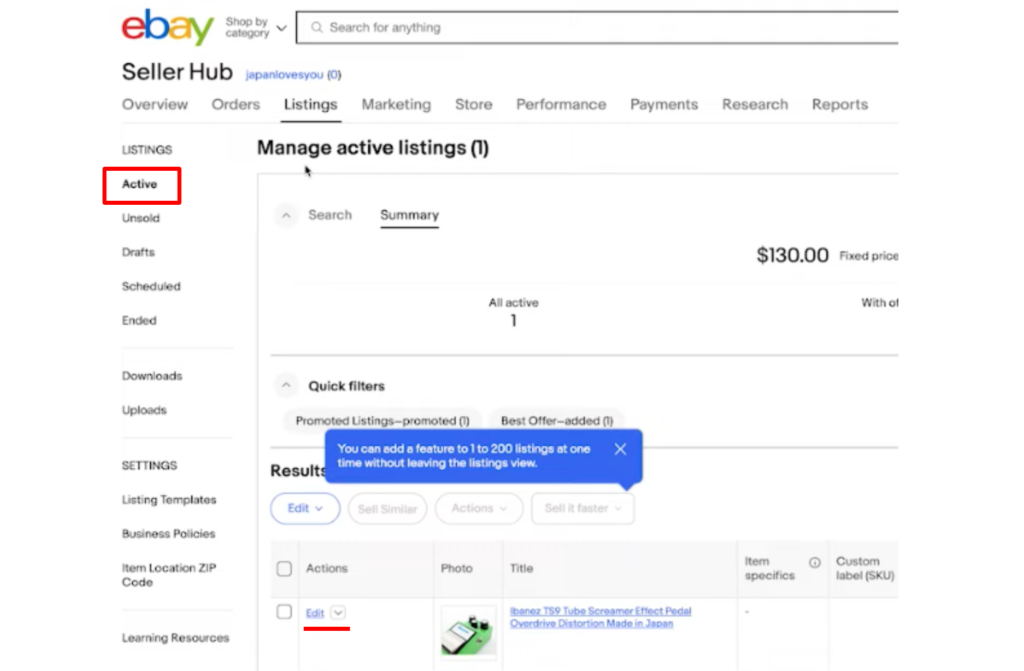 Ebay New Listing Tool